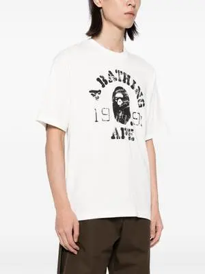 A BATHING APE Screen Print College Relaxed Fit Tee