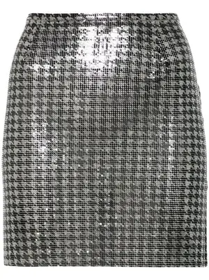 Rabanne Houndstooth Mini Skirt