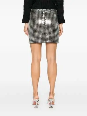 Rabanne Houndstooth Mini Skirt