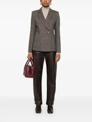 Harris Wharf London Herringbone Double-breasted Blazer