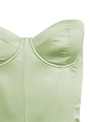 FLEUR DU MAL Hamptons Bustier Top - Green