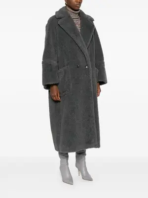 Max Mara Kadiak Faux-fur Coat - Grey