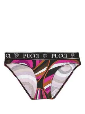 Emilio Pucci Logo-print Briefs - Pink