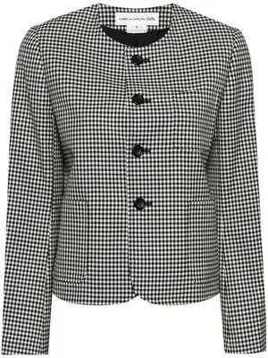 Comme Des Garçons Checked Wool Jacket