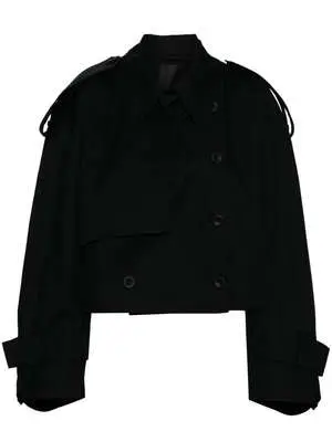JNBY Single-breasted Cotton Coat - Black