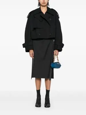 JNBY Single-breasted Cotton Coat - Black