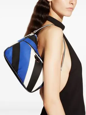 Emilio Pucci Top Zip Shoulder Bag - Blue