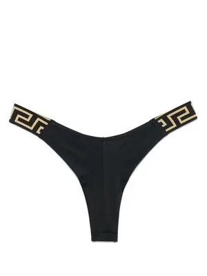 Versace Greca Detailing Bikini Bottom - Black