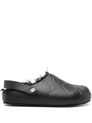 Stella McCartney Star-stitched Slippers - Black