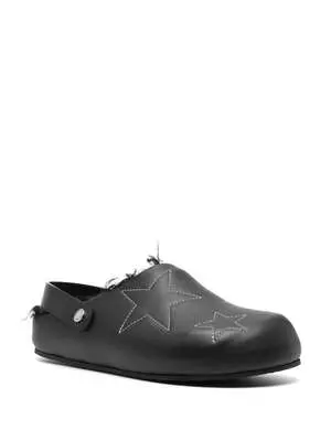 Stella McCartney Star-stitched Slippers - Black