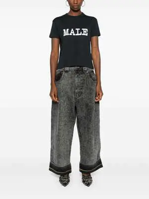 Vaquera Wide-leg Jeans - Black