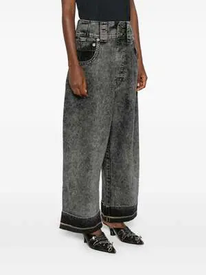 Vaquera Wide-leg Jeans - Black