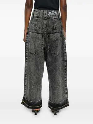 Vaquera Wide-leg Jeans - Black