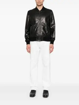 SALVATORE SANTORO Leather Bomber Jacket