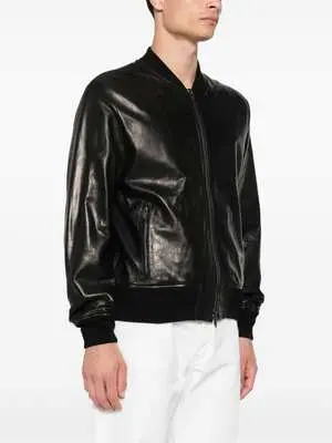 SALVATORE SANTORO Leather Bomber Jacket