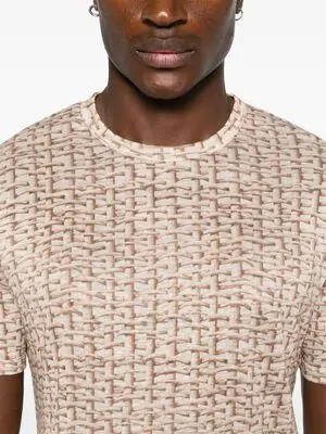 Giorgio Armani Woven-print T-shirt