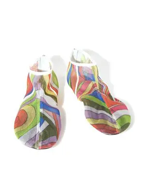 Emilio Pucci Iride-print Ankle Boots