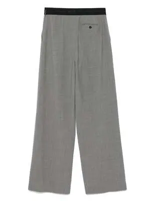 MSGM Logo-waistband Tailored Trousers
