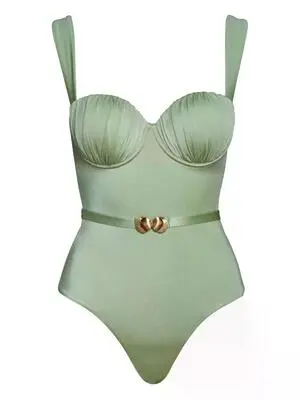 NOIRE SWIMWEAR Balconette One-piece Swimsuit - Green