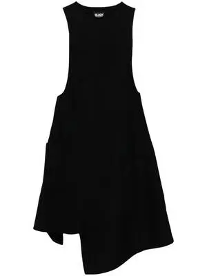 BLACK COMME DES GARÇONS Asymmetric Midi Dress