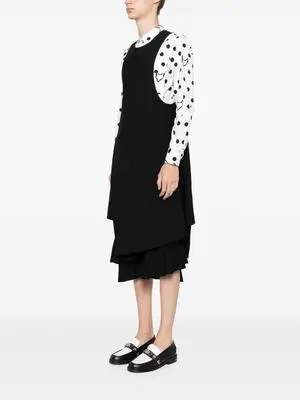 BLACK COMME DES GARÇONS Asymmetric Midi Dress