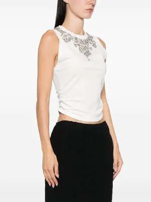 Alice + Olivia Rhinestone-embellished Tank Top