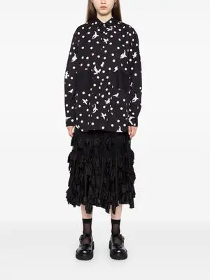BLACK COMME DES GARÇONS Ruffled Tulle Skirt