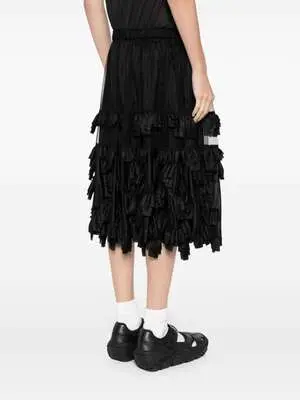 BLACK COMME DES GARÇONS Ruffled Tulle Skirt