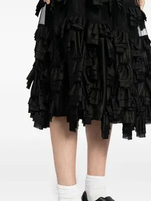 BLACK COMME DES GARÇONS Ruffled Tulle Skirt