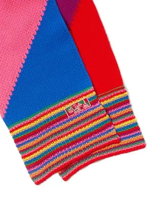 Emilio Pucci Colour-block Wool Scarf - Pink