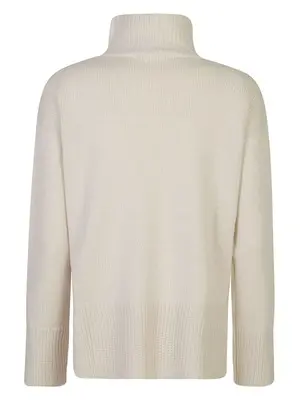 LE TRICOT PERUGIA Slit-cuff Turtleneck