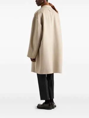 Prada Wool Coat - Neutrals