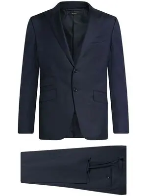 TOM FORD Virgin Wool Suit - Blue