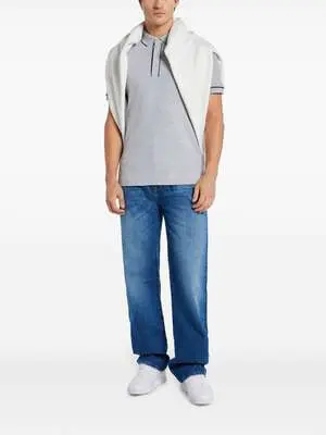 Lacoste Logo-patch Polo Shirt - Grey