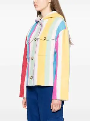 Mira Mikati Striped Hooded Jacket