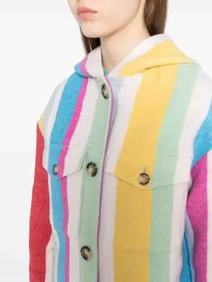 Mira Mikati Striped Hooded Jacket