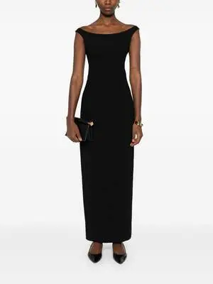 TOTEME Curved Off-shoulder Maxi Dress