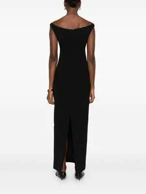 TOTEME Curved Off-shoulder Maxi Dress