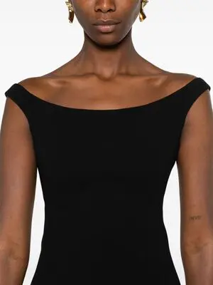 TOTEME Curved Off-shoulder Maxi Dress