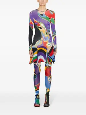 Emilio Pucci Orchidee-print Mini Dress