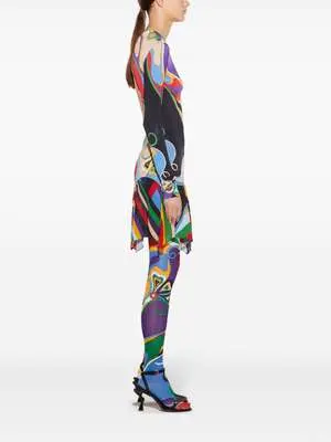 Emilio Pucci Orchidee-print Mini Dress