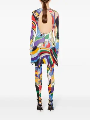 Emilio Pucci Orchidee-print Mini Dress