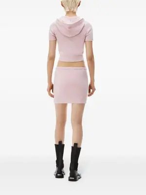 Alexander Wang Logo-embossed Mini Skirt - Pink