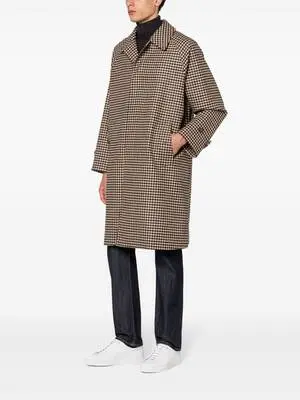 Mackintosh Belford Checked Wool Coat - Brown