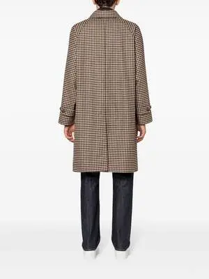 Mackintosh Belford Checked Wool Coat - Brown