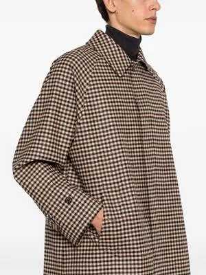 Mackintosh Belford Checked Wool Coat - Brown