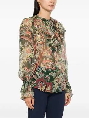 Etro Ruffled Crepon Shirt