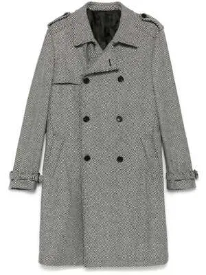 ERALDO Herringbone Virgin Wool Coat
