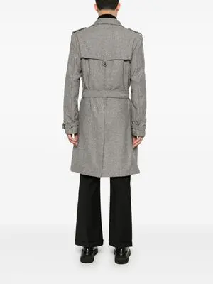 ERALDO Herringbone Virgin Wool Coat