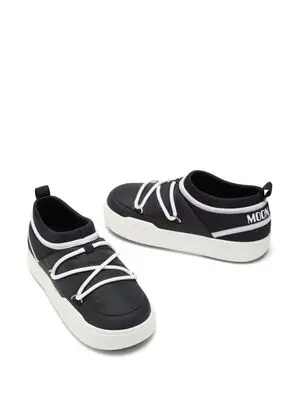 Moon Boot Park Icon Logo-print Sneakers - Black